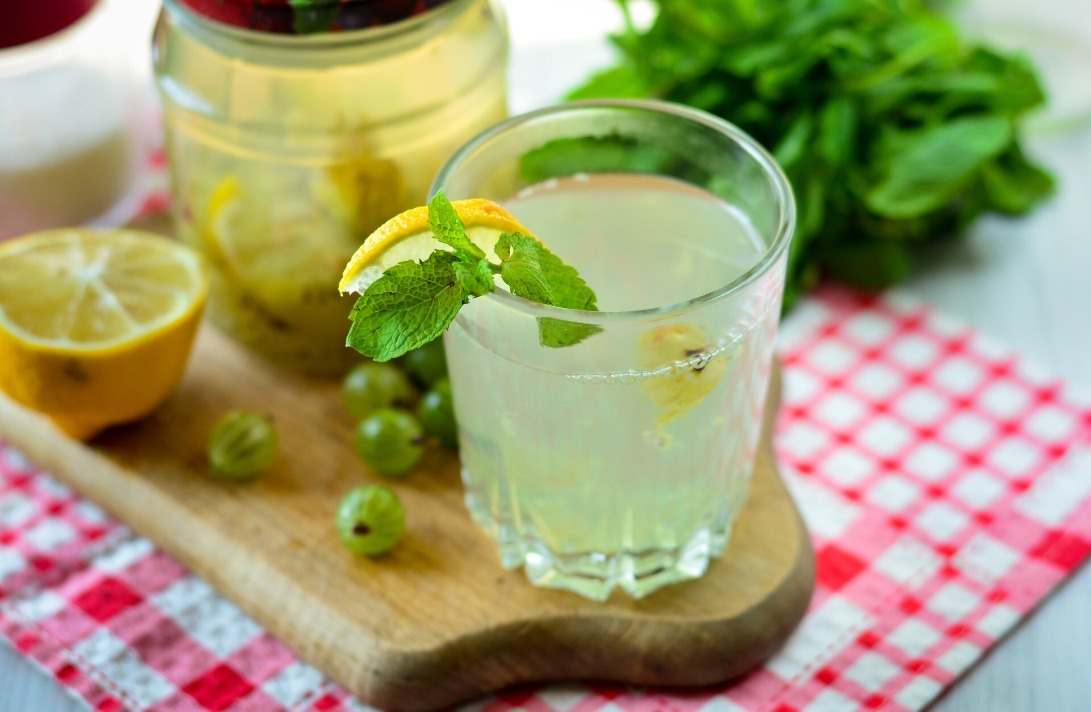 Agrastų kompotas Mojito - Receptas su nuotraukomis