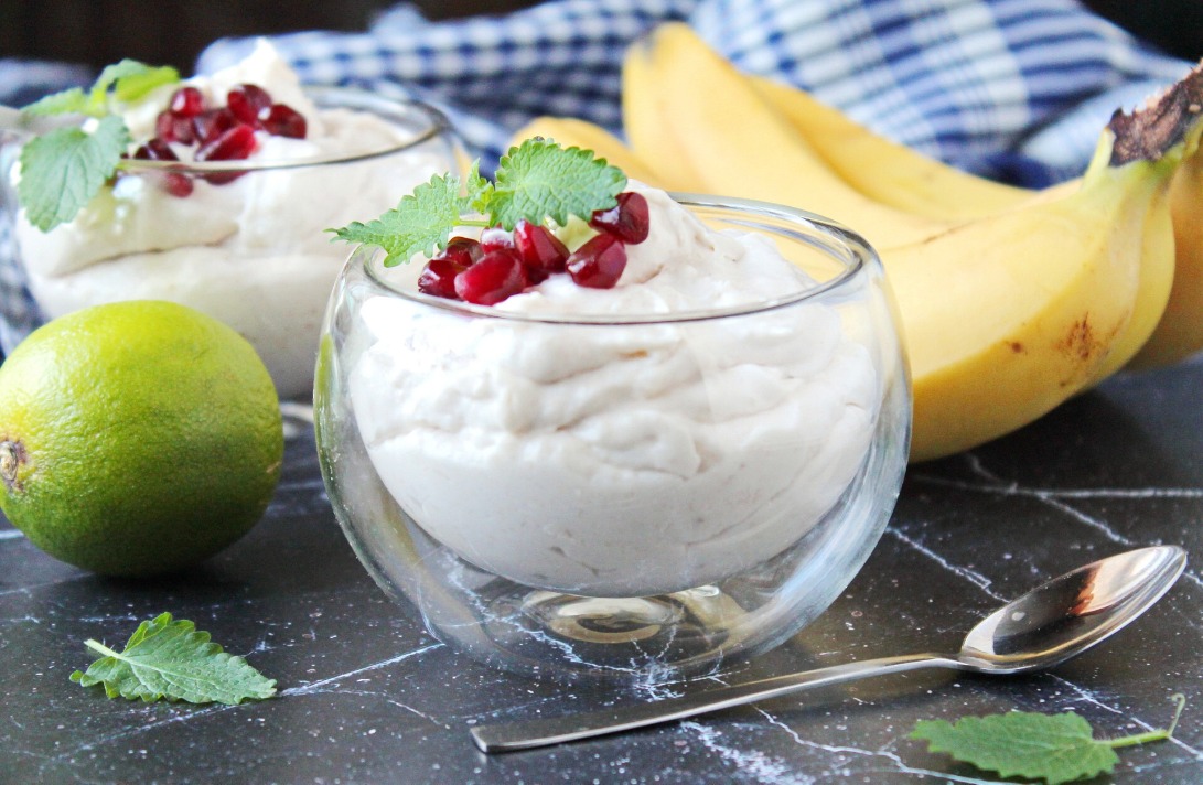 Bananų putėsiai su grietinėle - Receptas su nuotraukomis