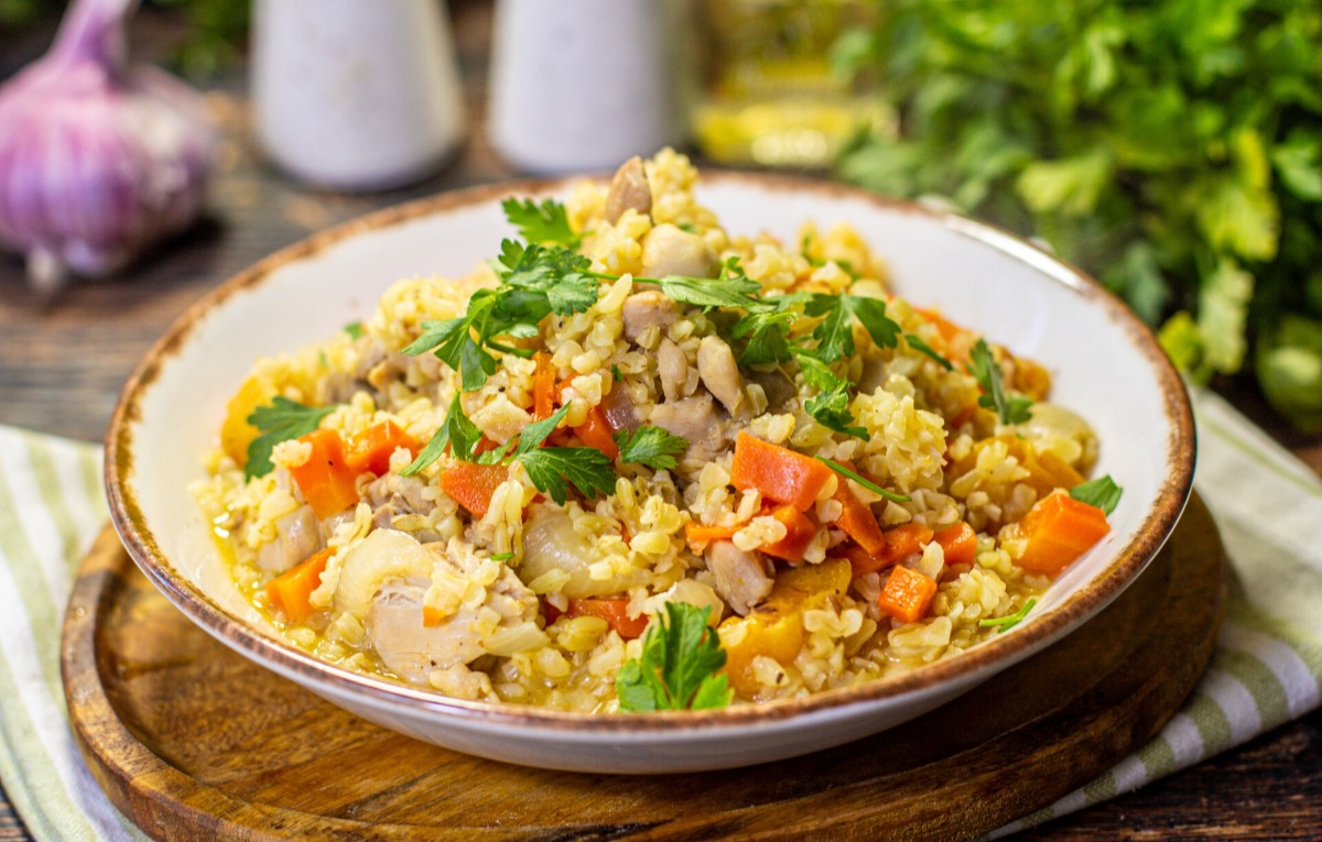 Bulguras su mėsa - Receptas su nuotraukomis