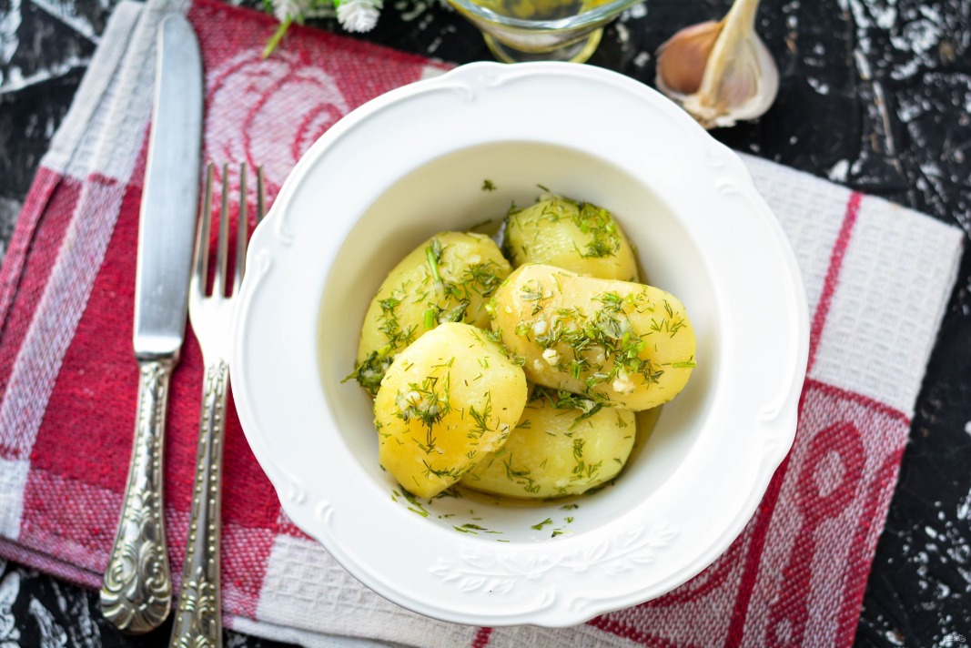 Bulvės su krapais - Receptas su nuotraukomis