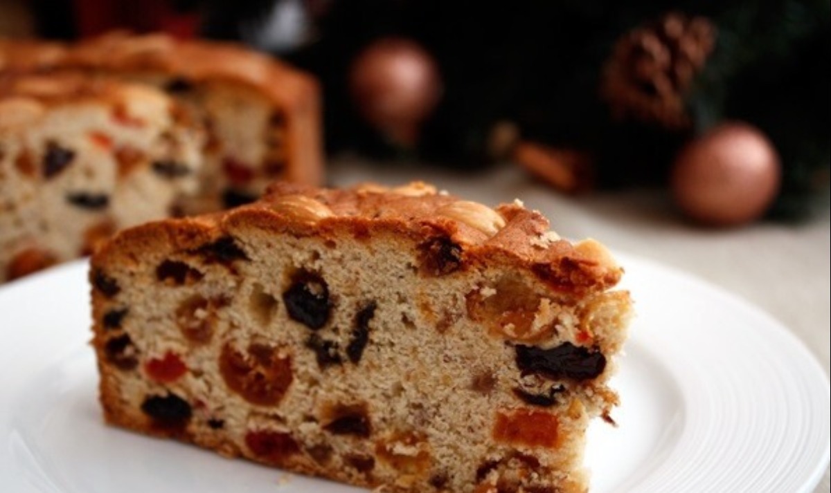 Kalėdinis pyragas su džiovintais vaisiais ir riešutais - Receptas su ...