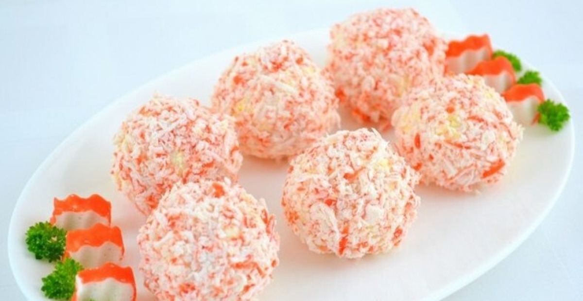 Krabų rutuliukai su sūriu - Receptas su nuotraukomis