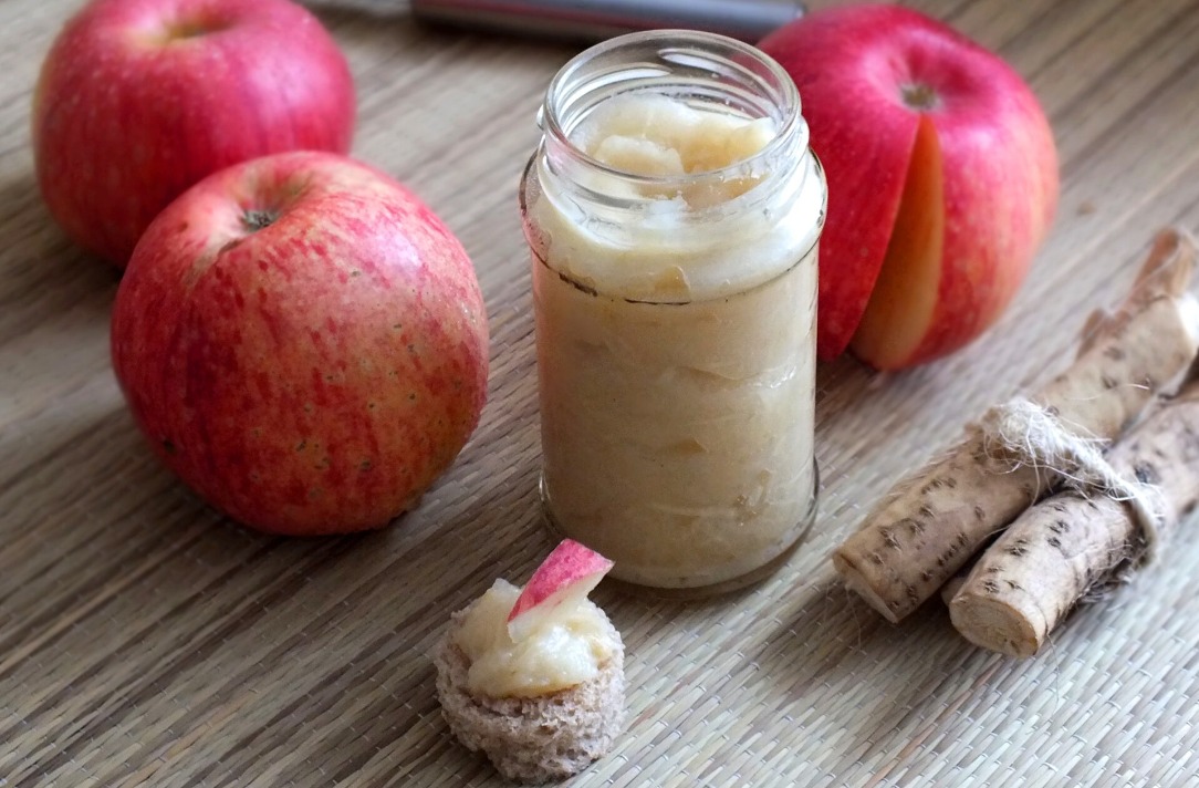 Krienai su obuoliais žiemai - Receptas su nuotraukomis