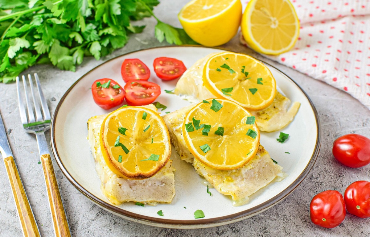 Lydeka su citrina orkaitėje - Receptas su nuotraukomis