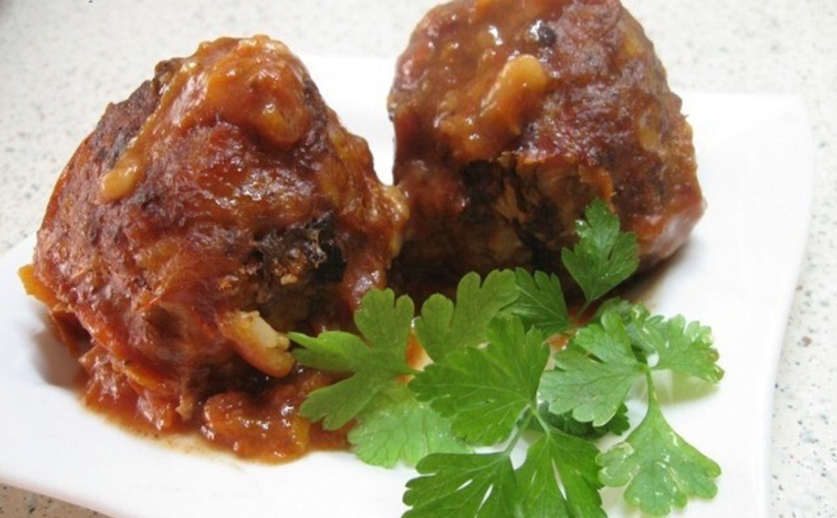 Mėsos kukuliai su ryžiais orkaitėje - Receptas su nuotraukomis