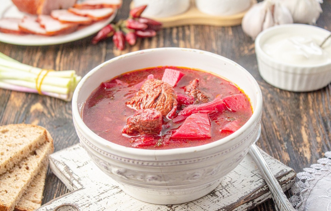 Raudoniausi barščiai - Receptas su nuotraukomis