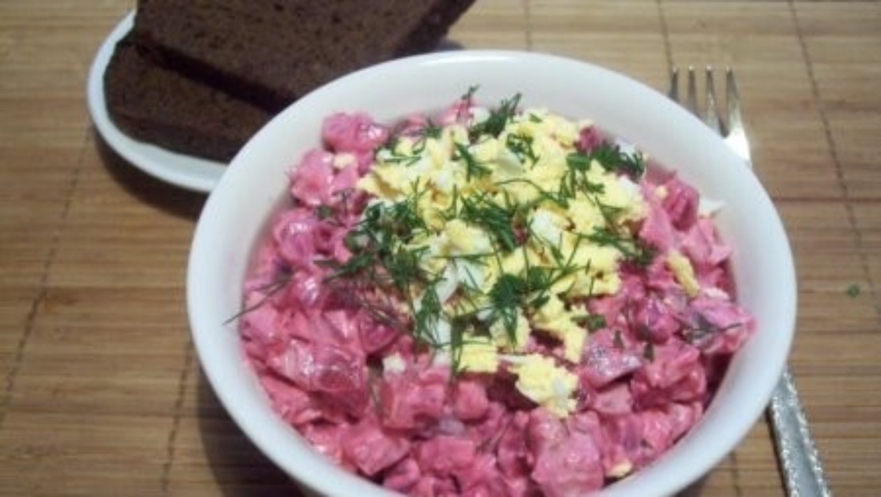 Salotos Rosolier - Receptas su nuotraukomis