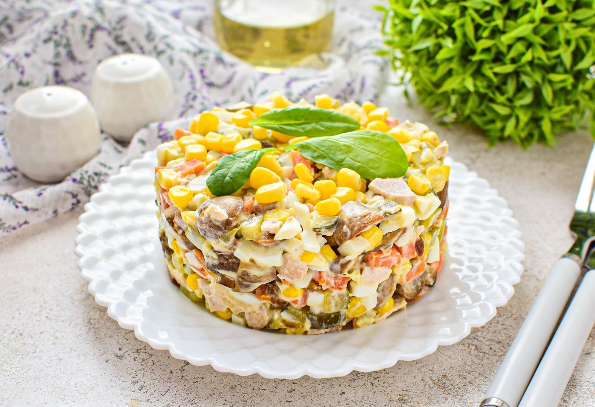 Salotos Ruduo - Receptas su nuotraukomis