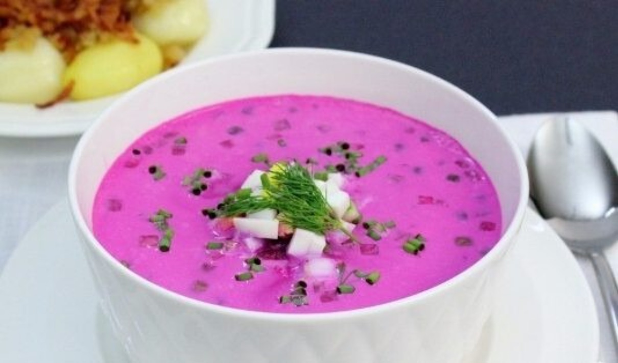 Šaltibarščiai su grietine - Receptas su nuotraukomis