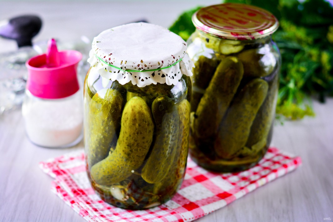 Traškūs agurkai - Receptas su nuotraukomis