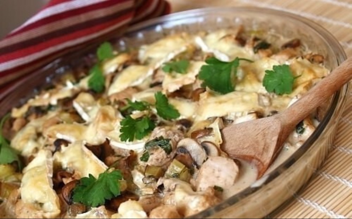 Vištienos filė su grybais - Receptas su nuotraukomis