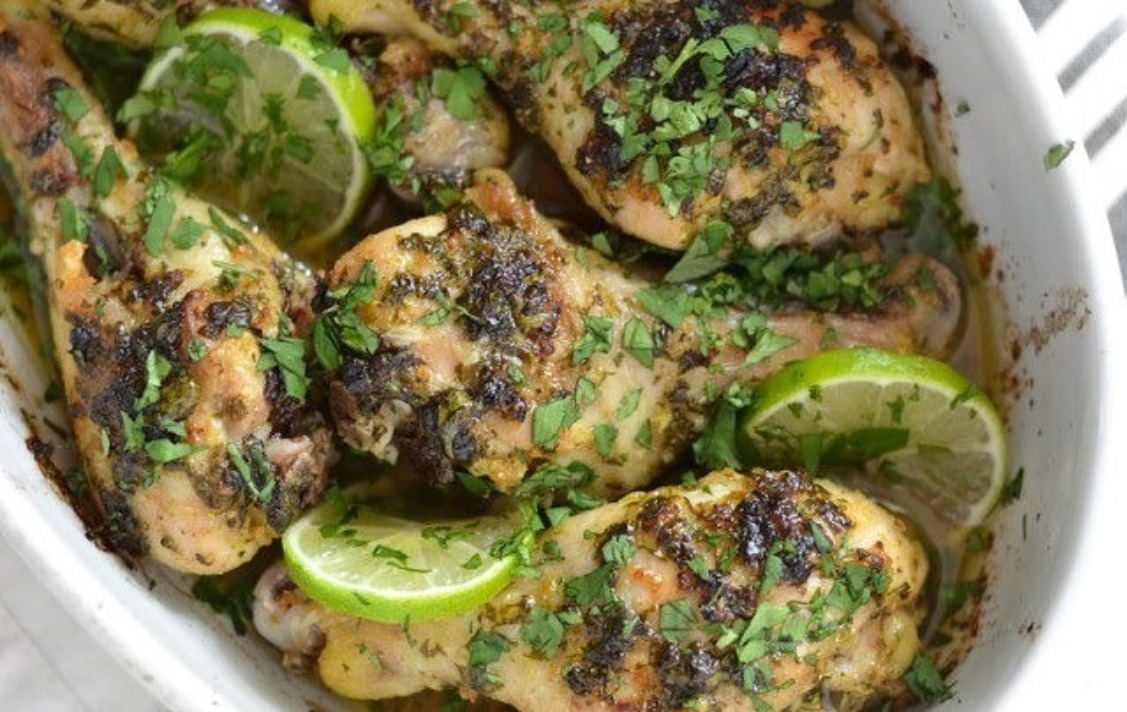 Vištienos kulšelės su laimu ir kalendra - Receptas su nuotraukomis