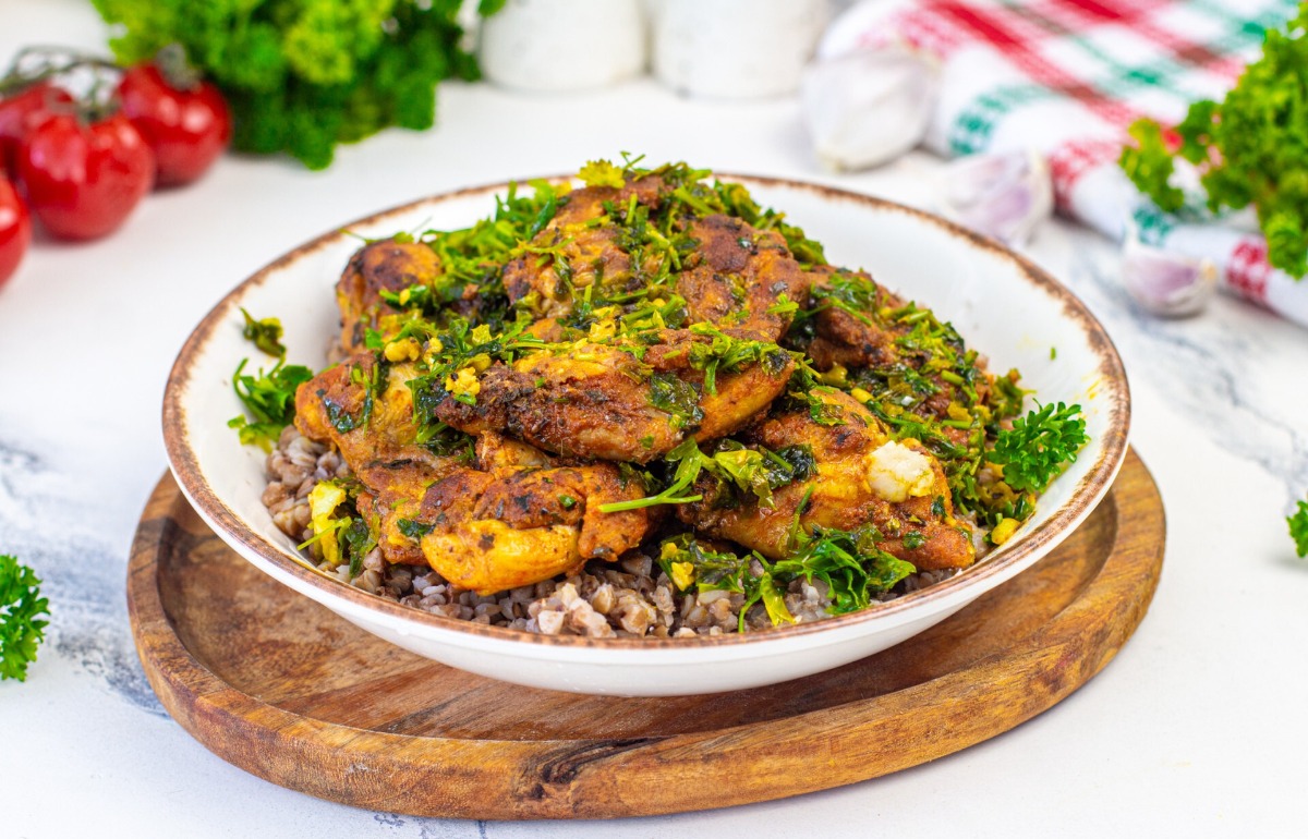 Vištienos šlaunelių filė keptuvėje - Receptas su nuotraukomis