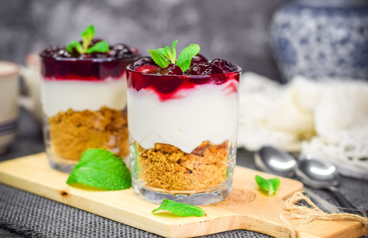 Vyšnių desertas - Receptas su nuotraukomis