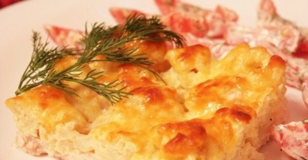 Žiediniai kopūstai su vištienos filė - Receptas su nuotraukomis